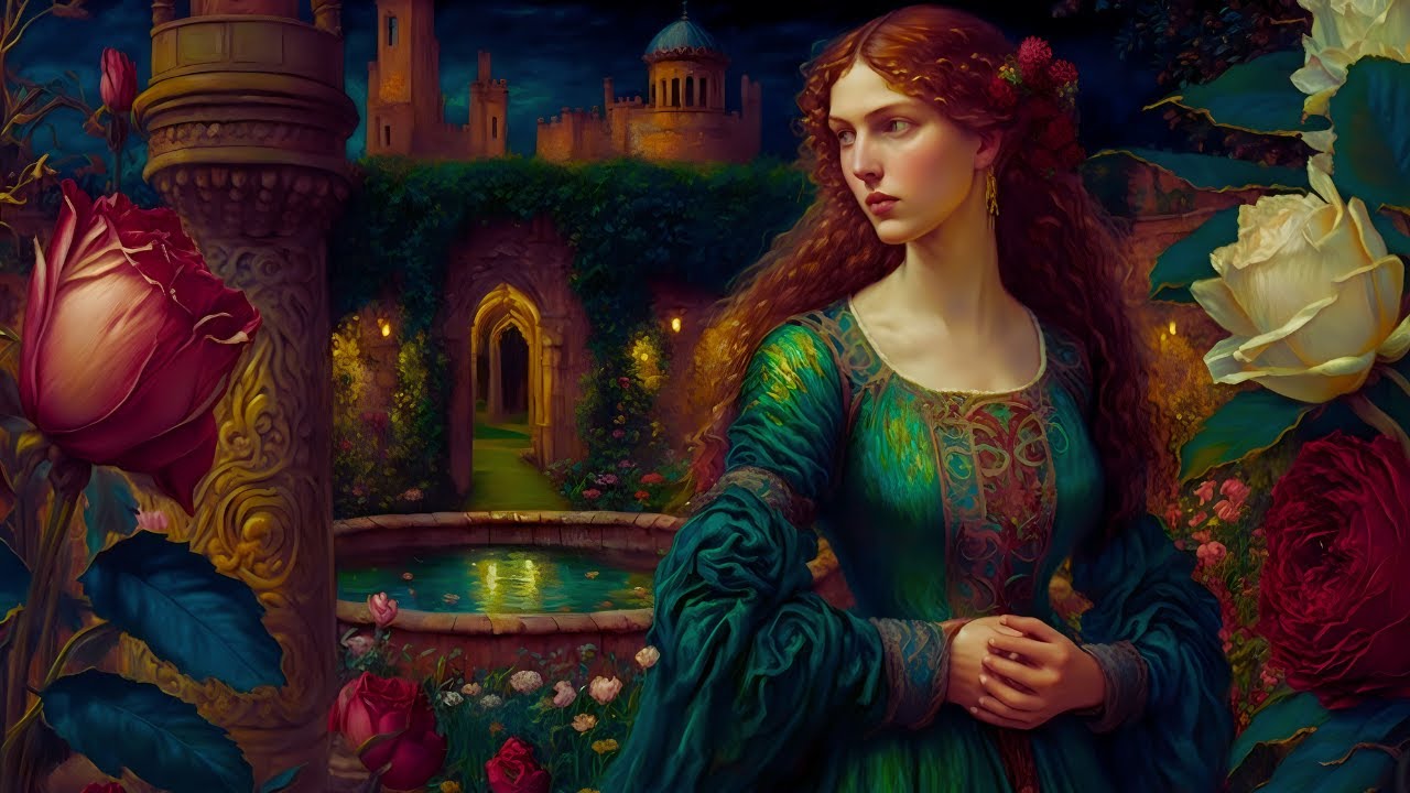 Waiting for your secret lover in the rose garden| Fantasy & Classical ...