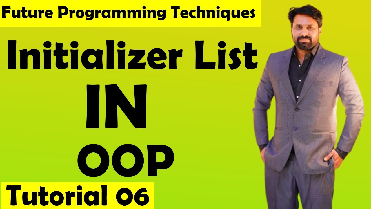 Initializer List in OOP|Default Initializer List in C++|Tutorial#05|OOP ...