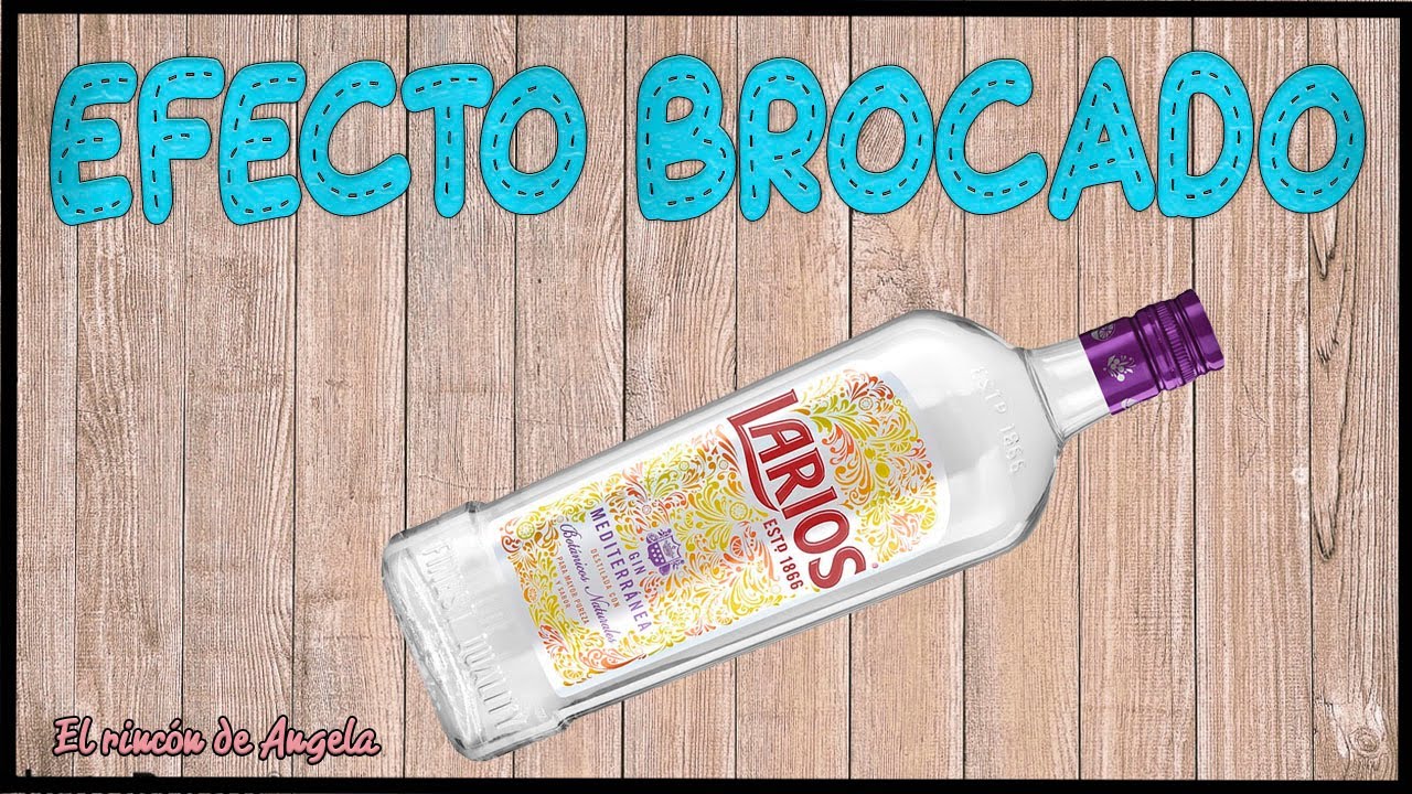 Botella reciclada con EFECTO BROCADO 🎁Ideas para REGALAR EN NAVIDAD ...