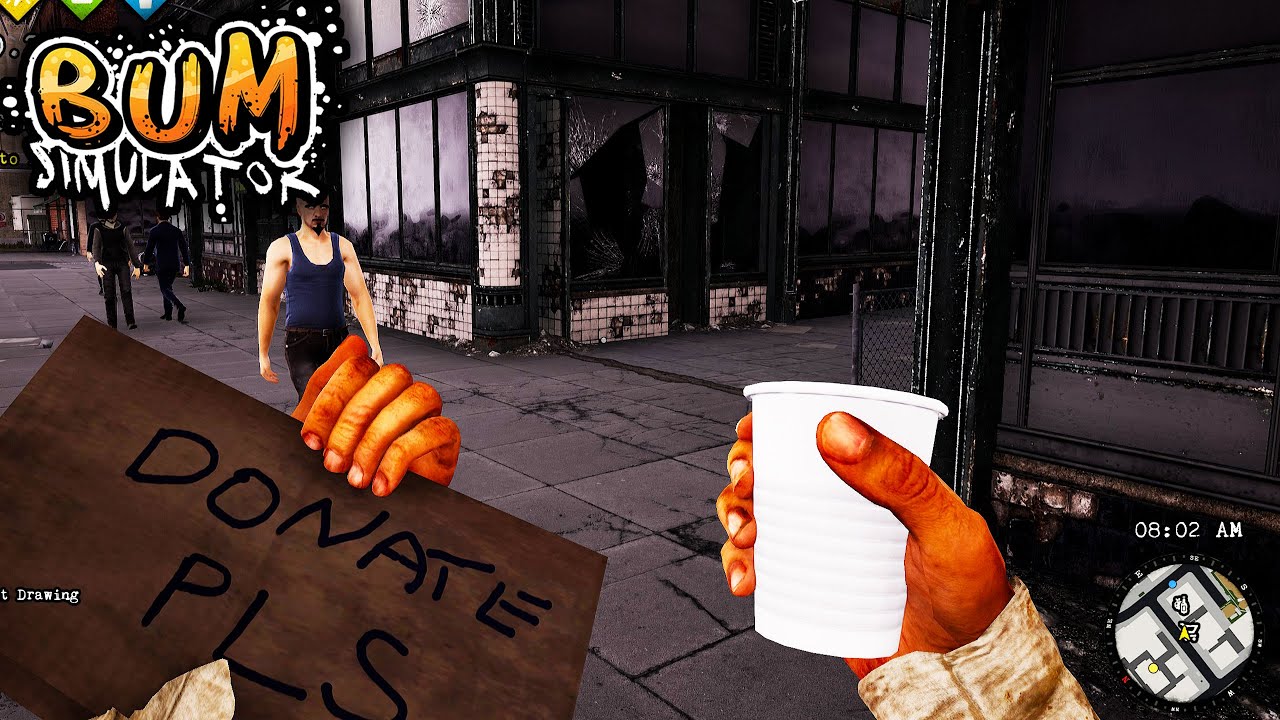 HOMELESS PERSON SIMULATOR - Bum Simulator #1 | Radex - YouTube