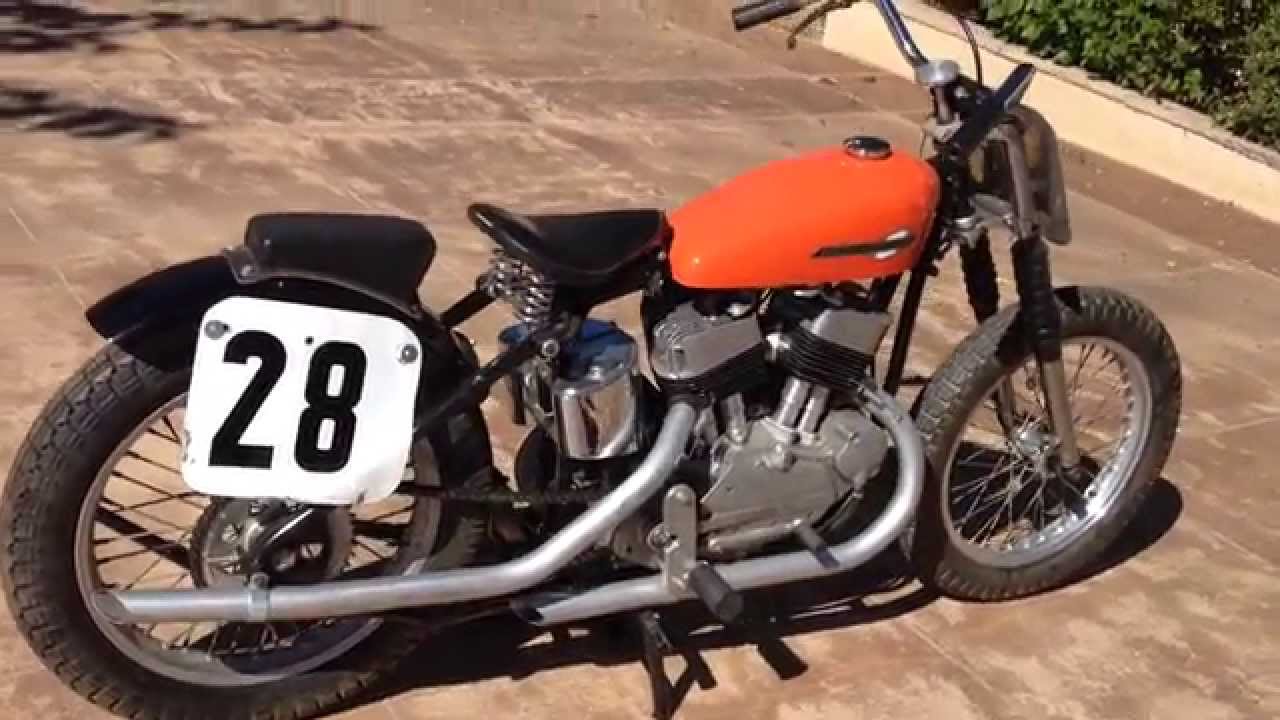 1961 Harley Davidson KR - YouTube