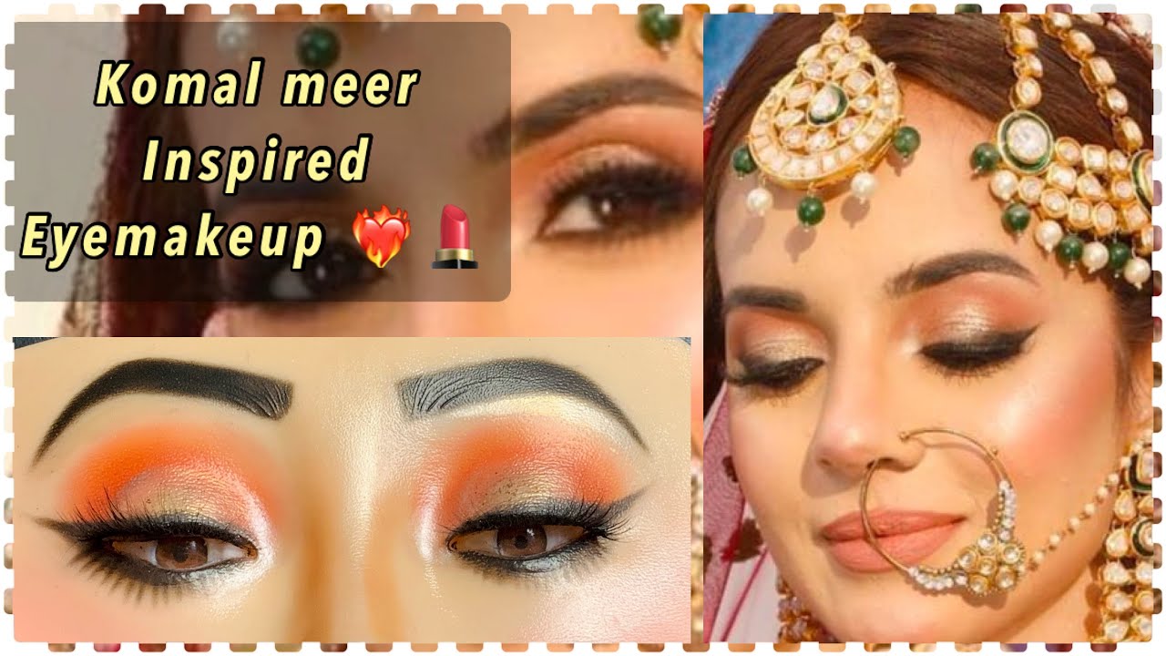 Komal meer inspired Bridal eye makeup | Qalander drama komal meer ...