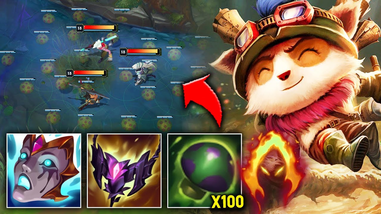 I played Teemo support and bullied the enemy team (SHROOMS EVERYWHERE ...