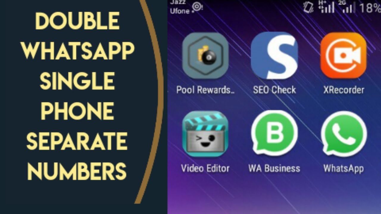 Double WhatsApp in Single Phone || WhatsApp Top Secrets || Two ...