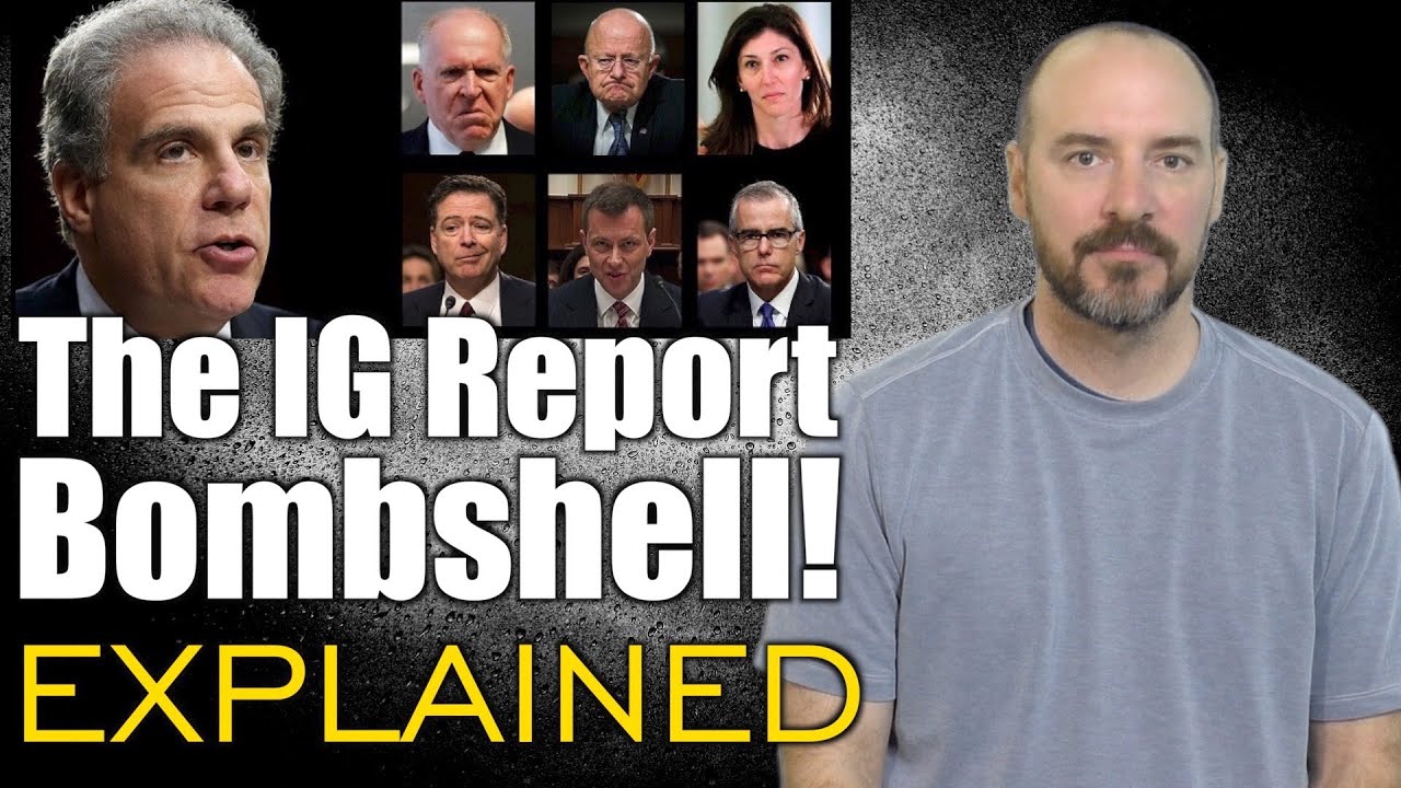 The IG Report Bombshell! Explained - YouTube