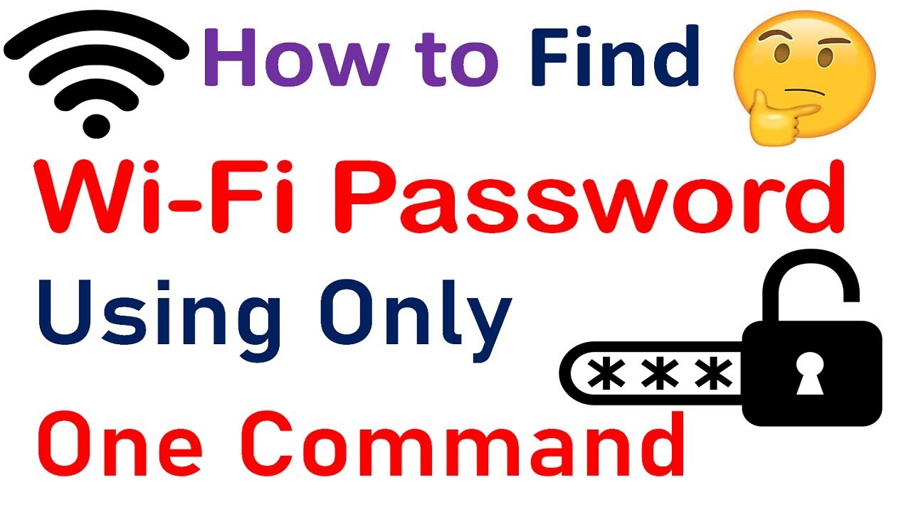How to Find Wi-Fi Password using only One Command - Very Easy and ...