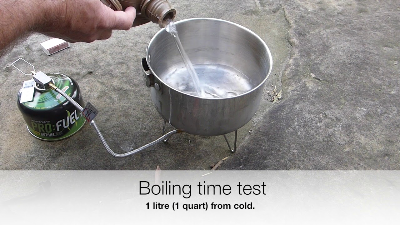 Kovea KGB-1109 Spider Lightweight Hiking Stove Test + Review - YouTube