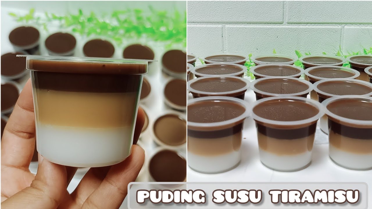 BIKIN PUDING TIRAMISU CUP UNTUK JUALAN ISIAN SNACK BOX‼️ - YouTube