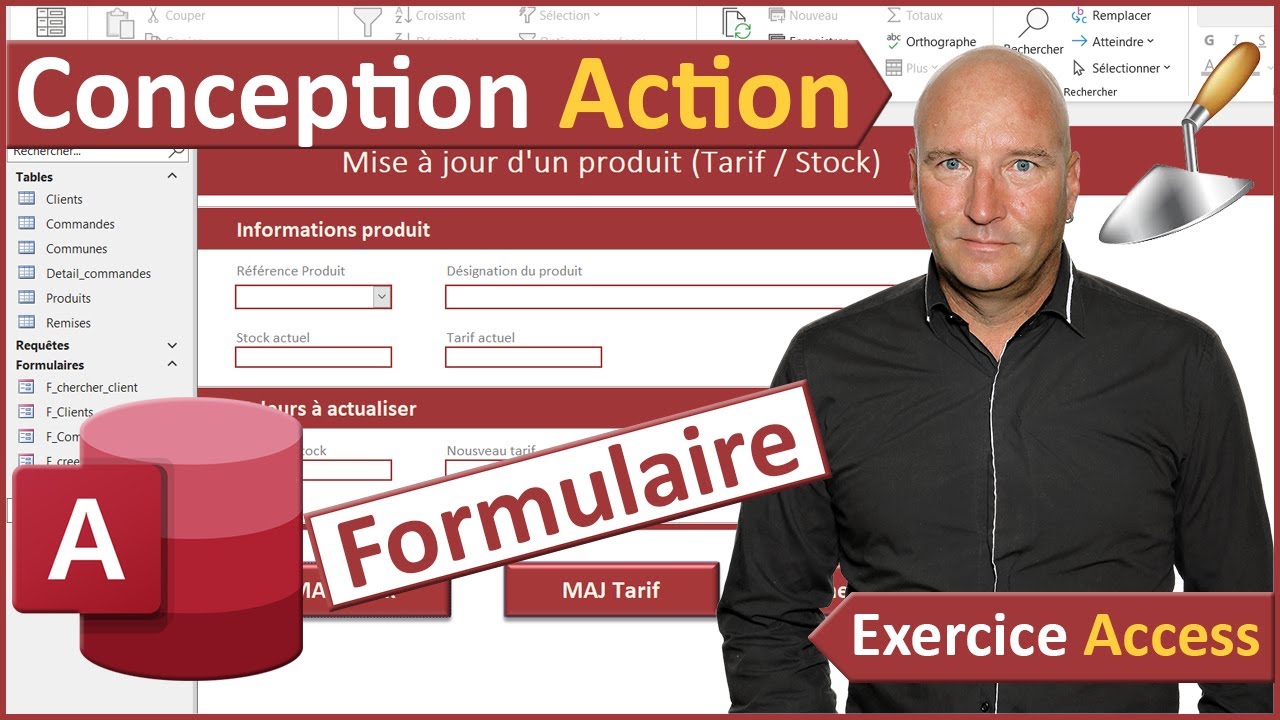 Formulaires Access pour manipuler les données - YouTube