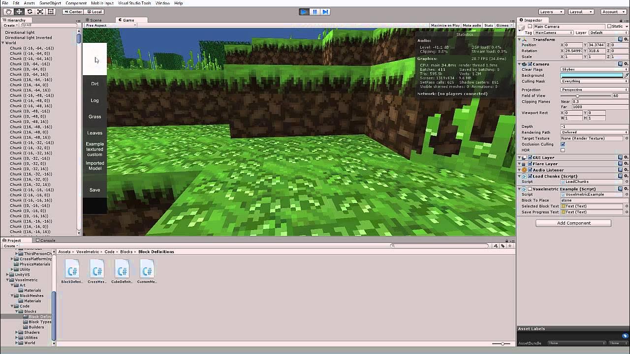 Minecraft Clon in Unity programmieren [Tutorial] - inkl Unendliche Zufallsgenerierte Welten ...