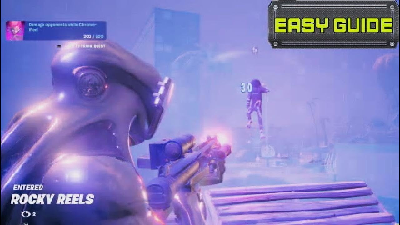 Damage opponents Chrome-ified - Fortnite Heralds Quests - YouTube