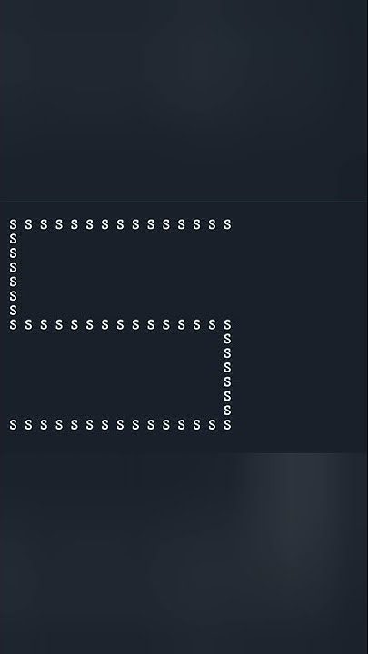 Shorts 🔥🔥java Program Print Alphabet S Using For Loop Youtube
