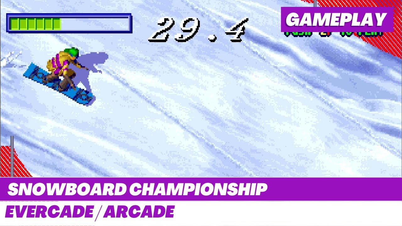 Snowboard Championship (1997) Arcade / Evercade Gameplay - YouTube