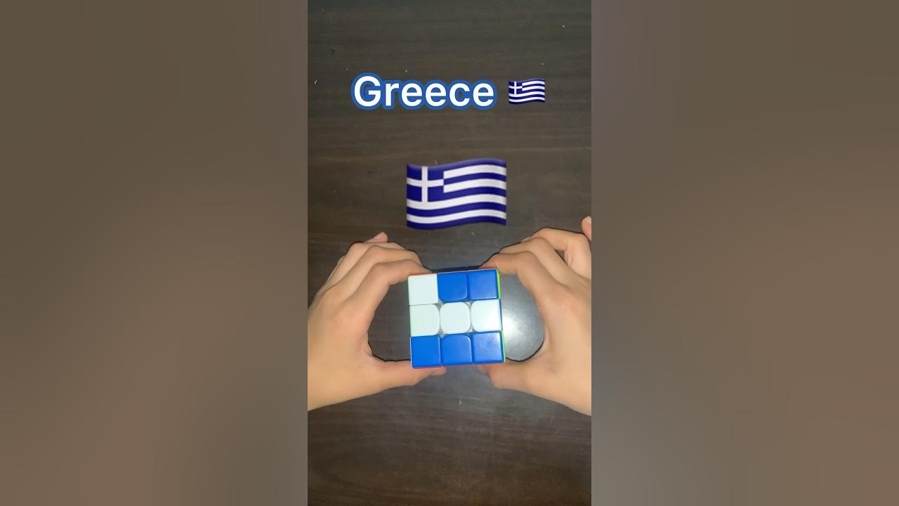 How to make Greece flag on Rubix’s cube #shorts #Fadil’sCreativity ...