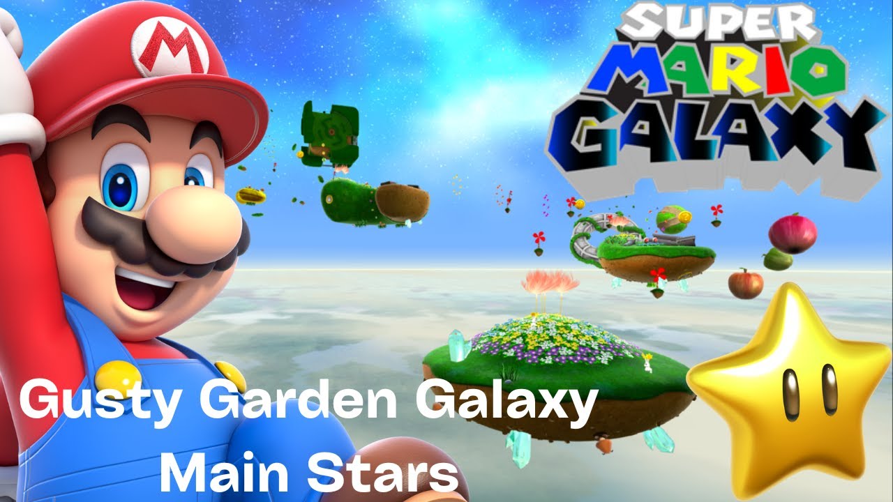 Super Mario Galaxy: Gameplay Walkthrough Part 19 - Gusty Garden Galaxy ...