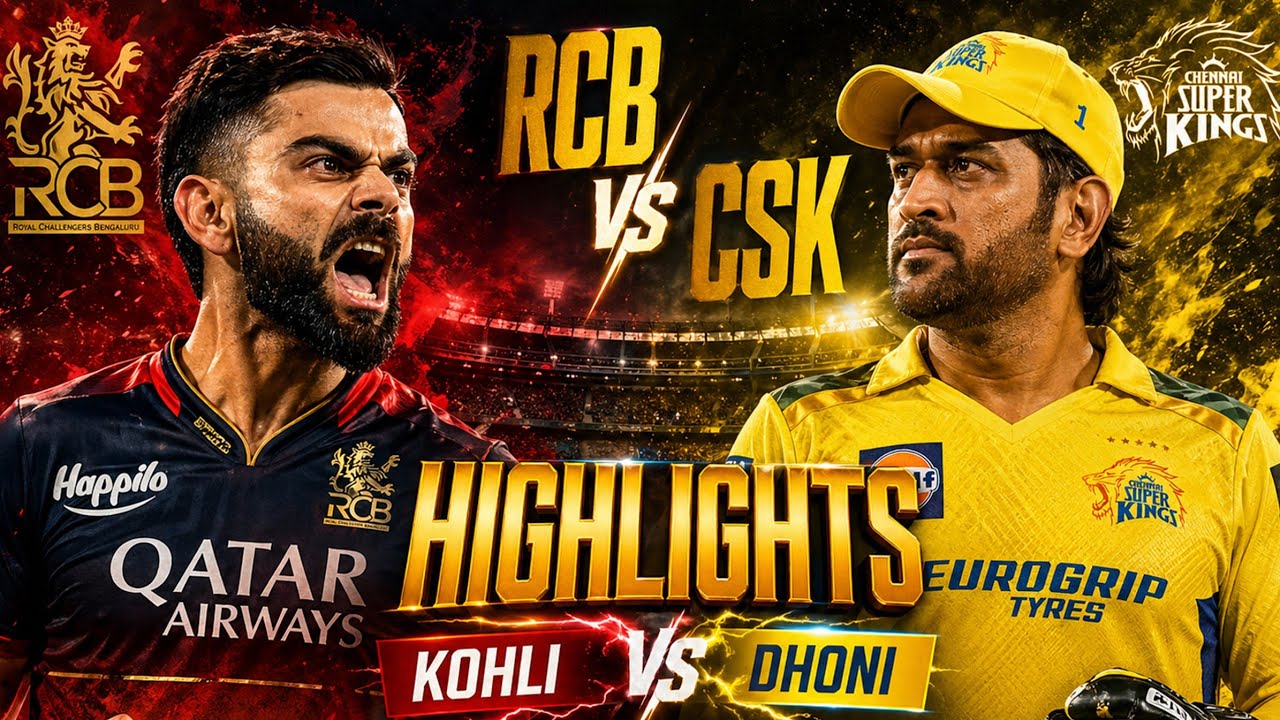 Rcb Vs Csk Highlights - YouTube