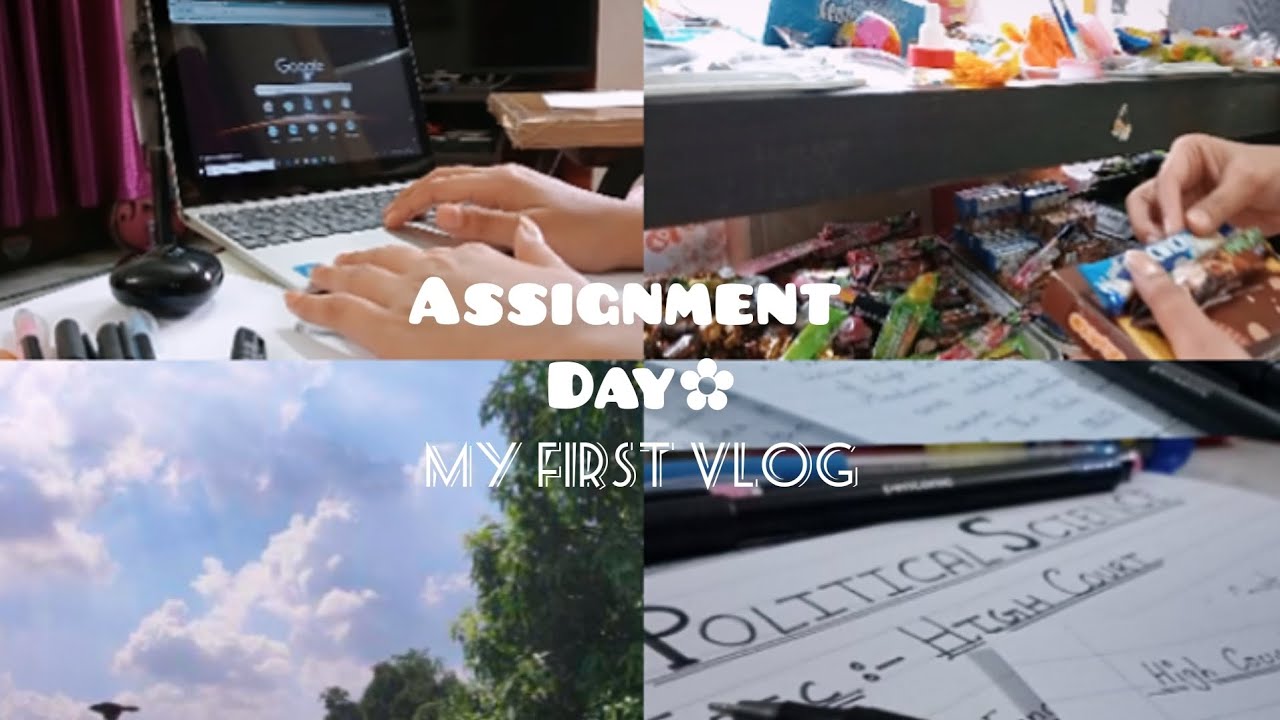 🌥️ ASSIGNMENT DAY |Writing assignment morning to night till 2AM| My ...