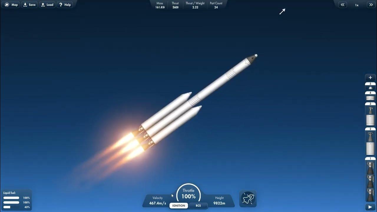 Space Flight Sim - Can example Rockets Get Into Orbit? - YouTube