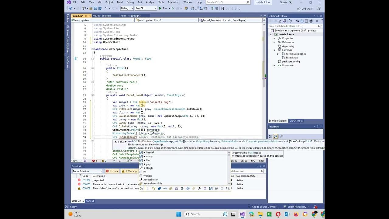 How to detect objects in images using Opencv C# (Object Detection ...