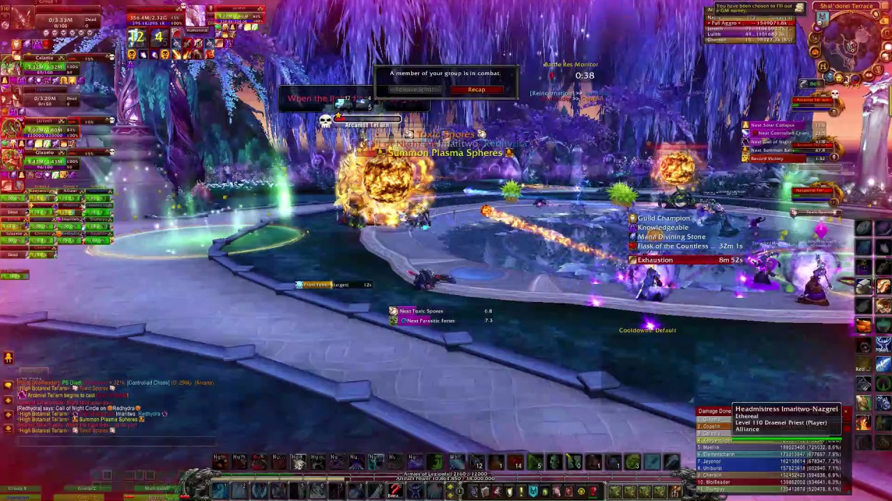 Ethereal Guild Raid Night - Heroic Nighthold Raid - YouTube