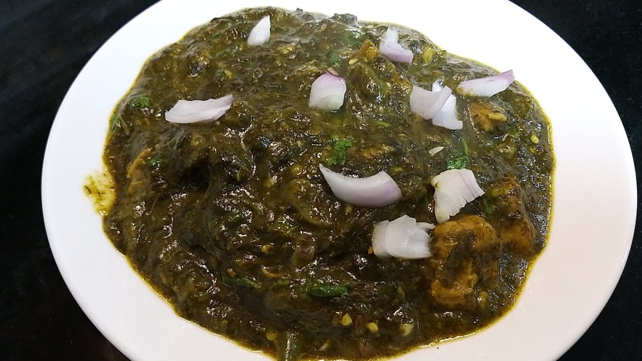 Hyderabadi ambade ki bhaji | ambade ki bhaji gosht | gongura in mutton ...