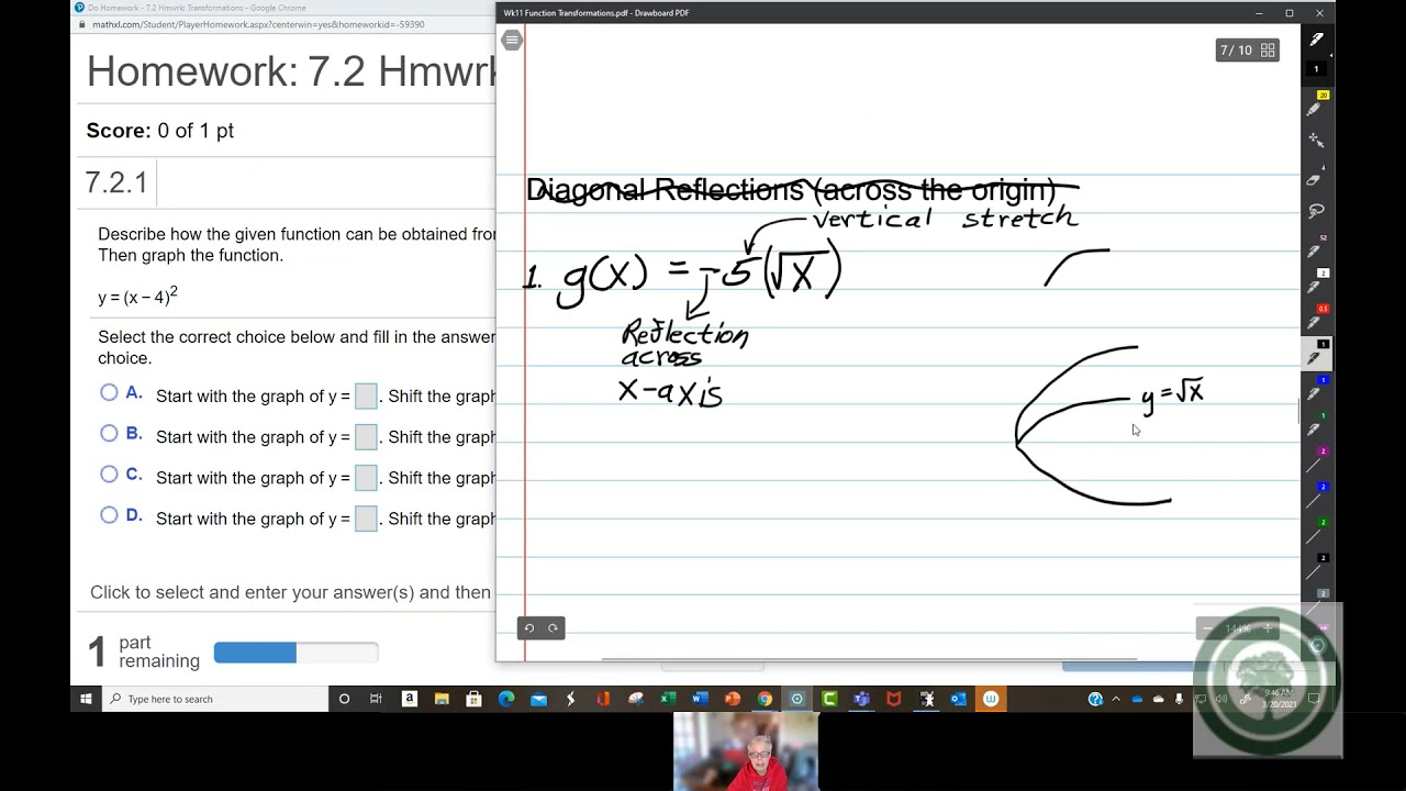 How To Graph Transformations On MyMathLab YouTube How To Graph Transformations On MyMathLab YouTube