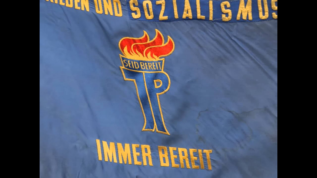 DDR Pionier Fahne Kreis Leipzig Pionierorganisation Flagge Banner ...