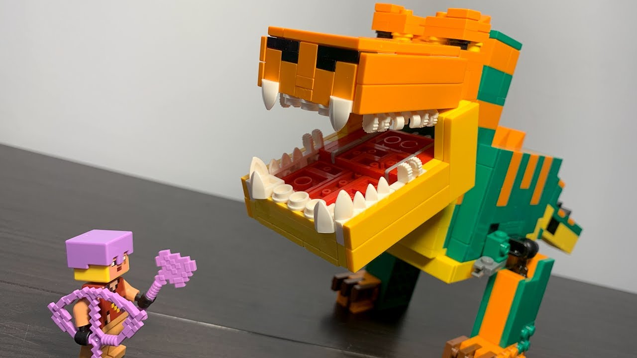 I Built A Tremorsaur - Modded Lego Minecraft - YouTube