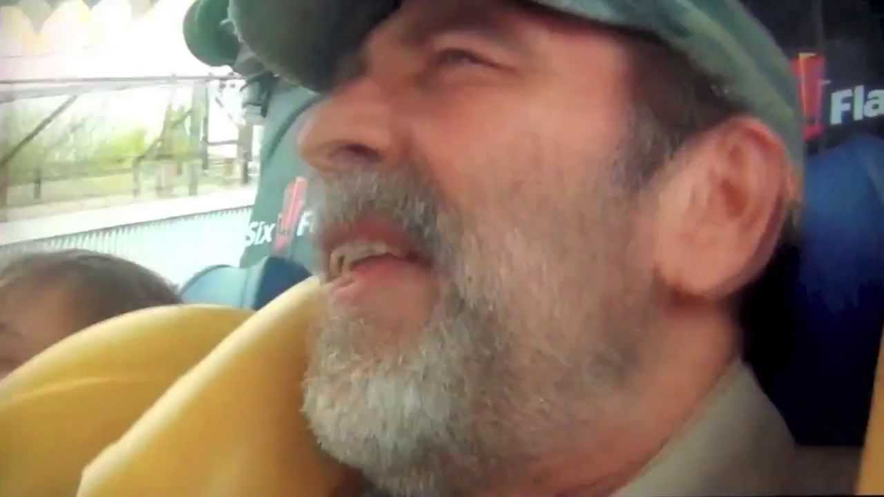 Buzz rides Batman As heard on Brandmeier Show - YouTube