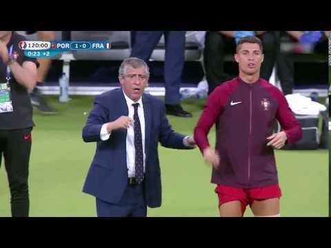 Ronaldo Teknik Direktörlük Yaptı EURO 2016 Finali Portekiz Fransa