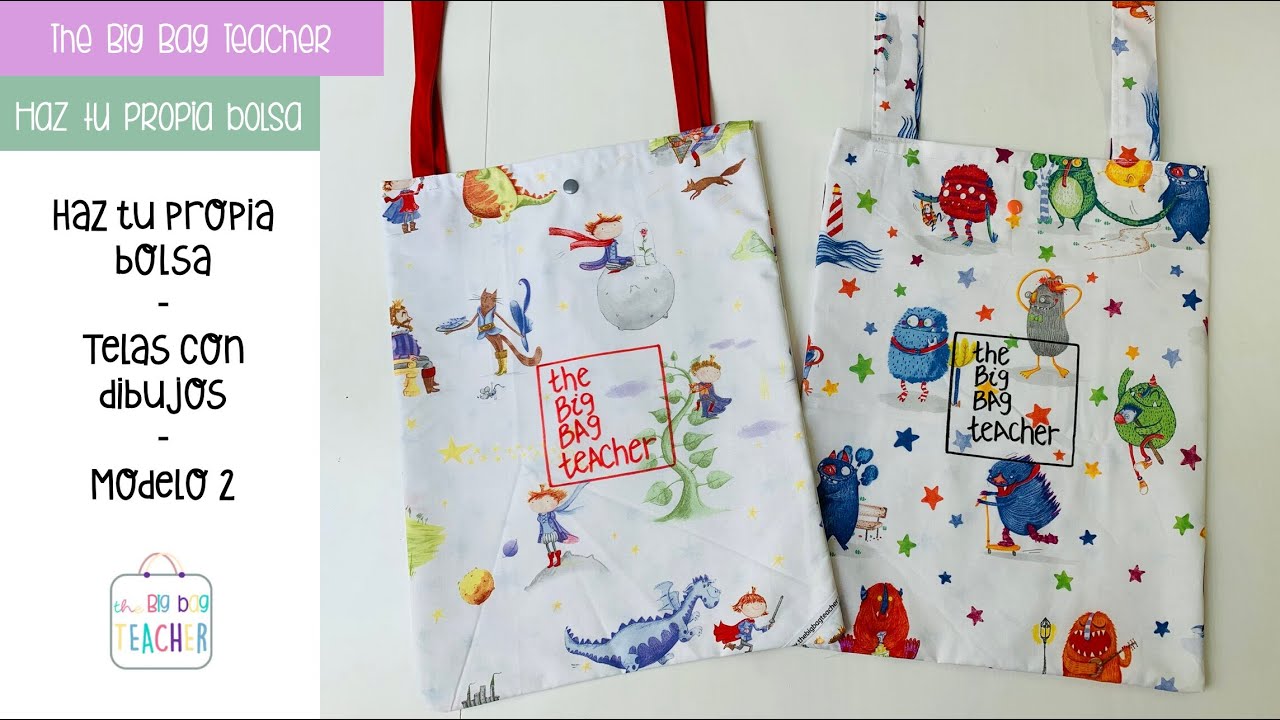 Modelo 2: Haz tu Tote Bag - Cose tu propia bolsa - YouTube