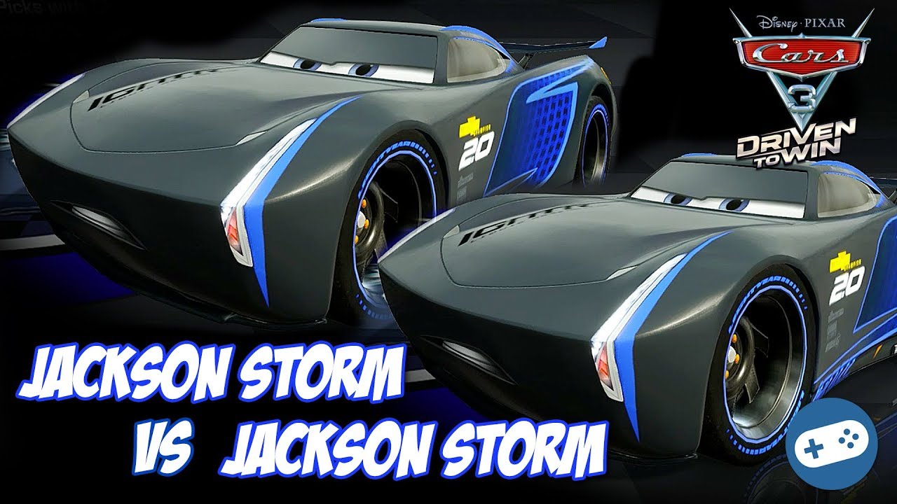 Cars 3 Driven to Win Jackson Storm VS Jackson Storm Gameplay Race - YouTube