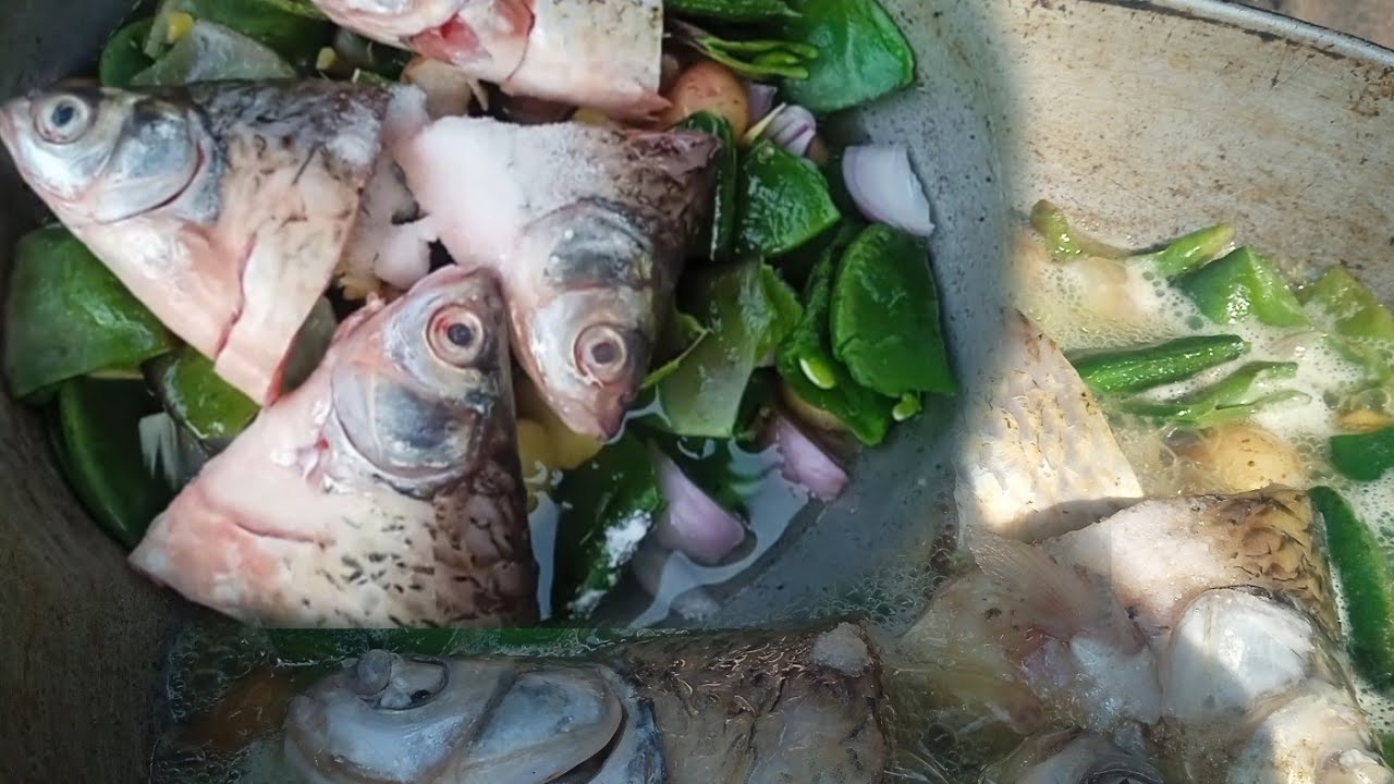 Simple village cooking fish head curry|simple village style cooking ...