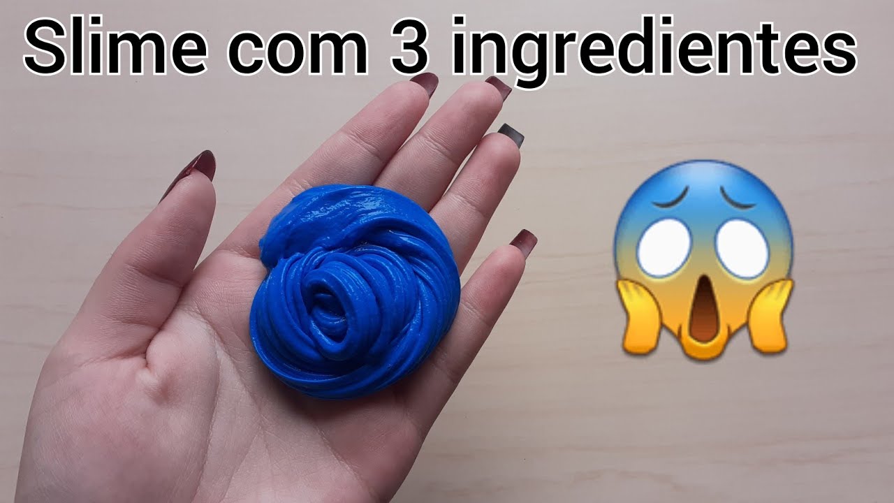 Como fazer slime com 3 ingredientes | Como fazer slime - YouTube