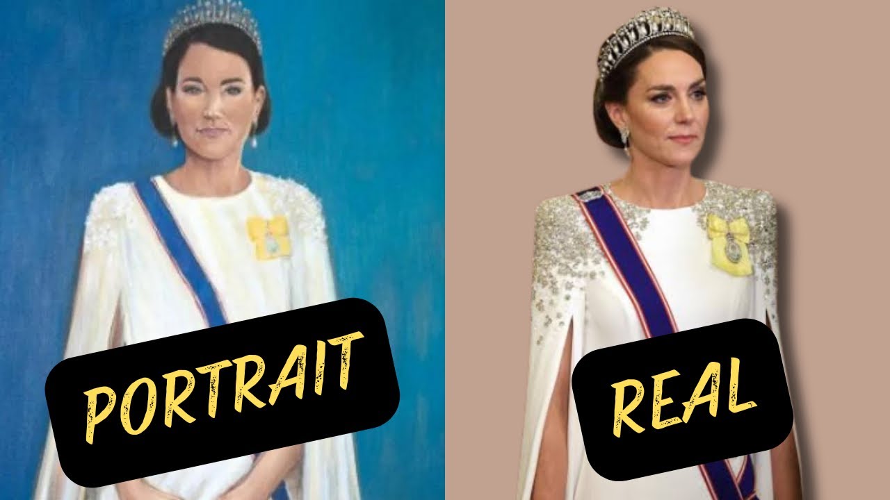 Princess Kate Middleton New Portrait Sparks Online Debate - YouTube