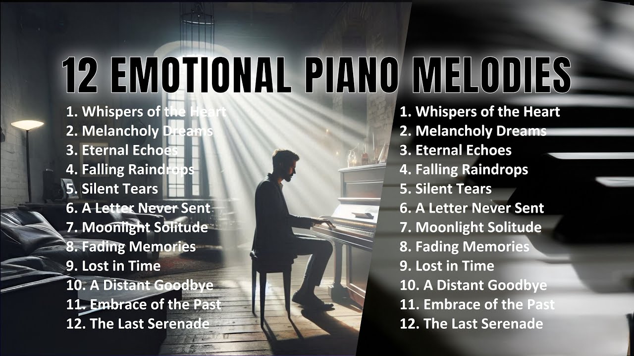 12 Emotional Piano Melodies 🎶 | Relaxing & Deeply Moving Piano Music ...
