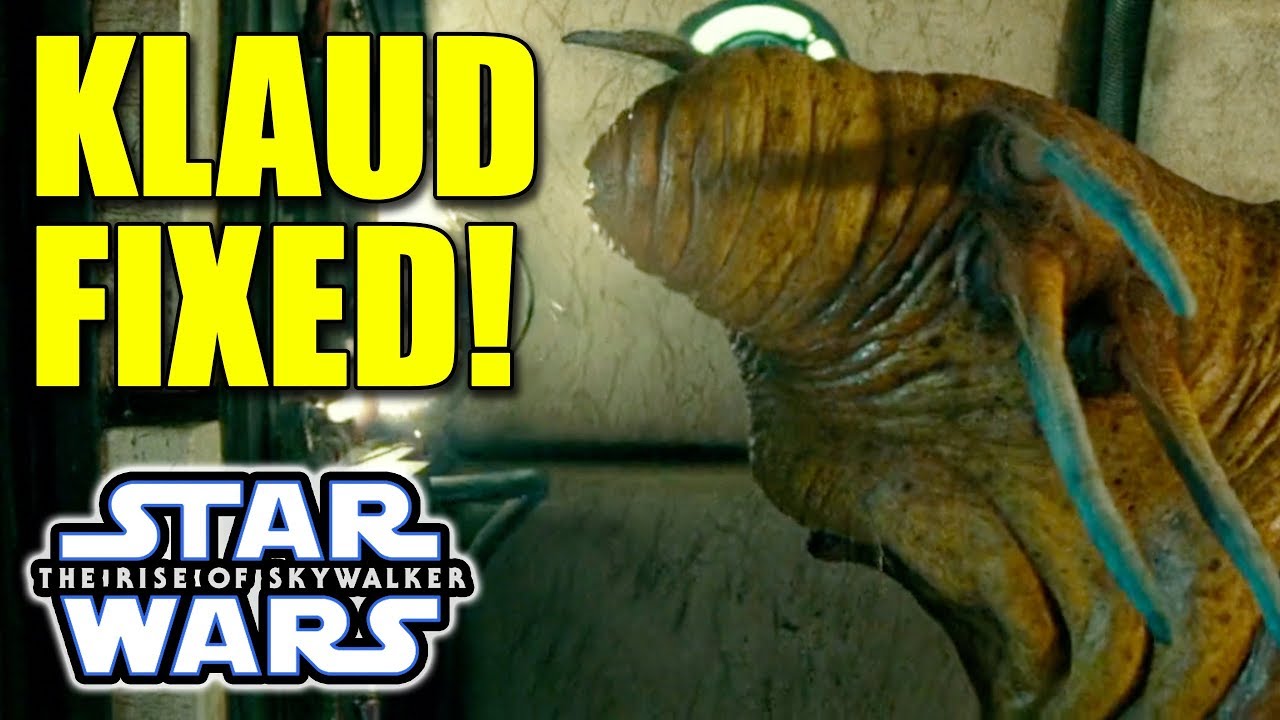 Klaud Fixed in The Rise of Skywalker (Star Wars Fan Edit Scene fix ...