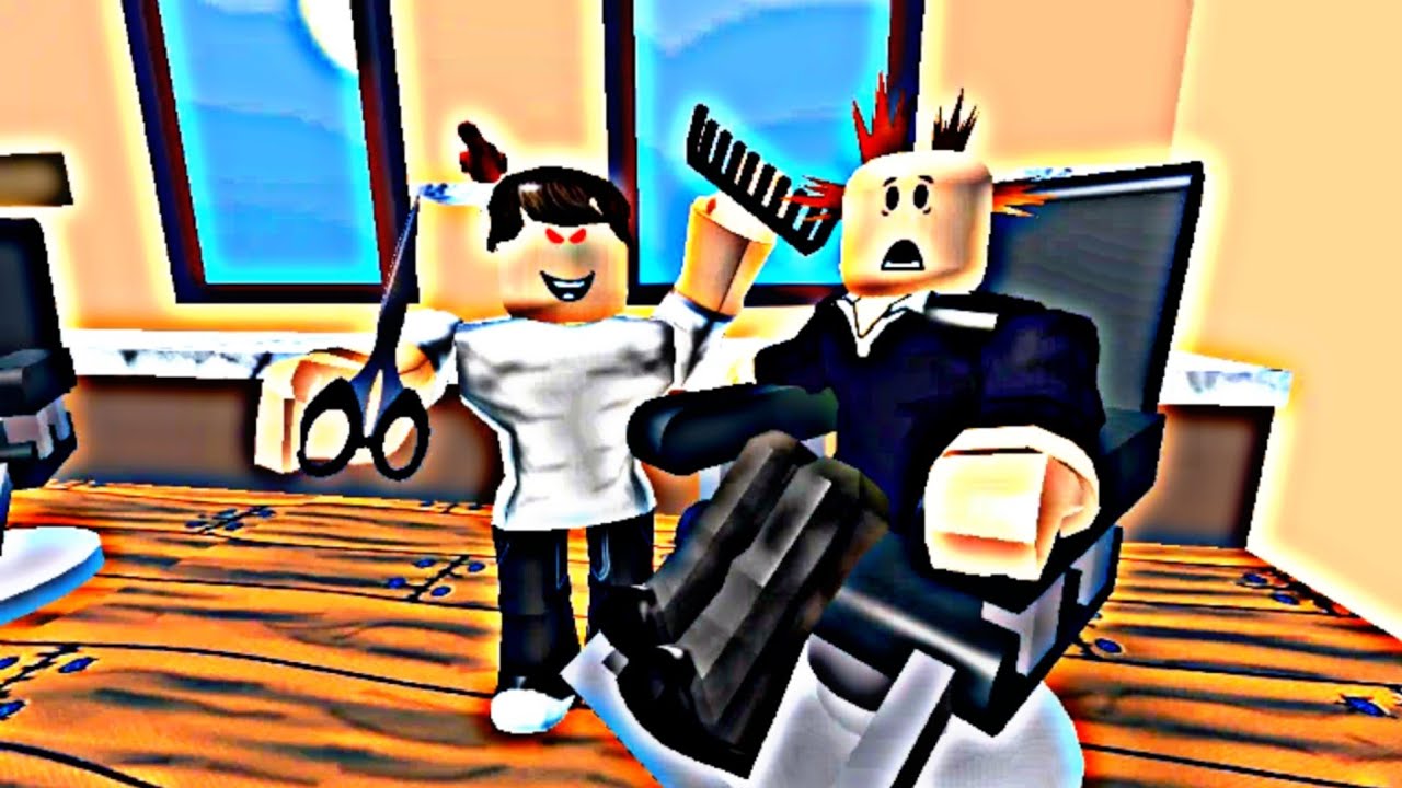 Roblox - RUN FROM EVIL BARBER OBBY! 💈 - YouTube