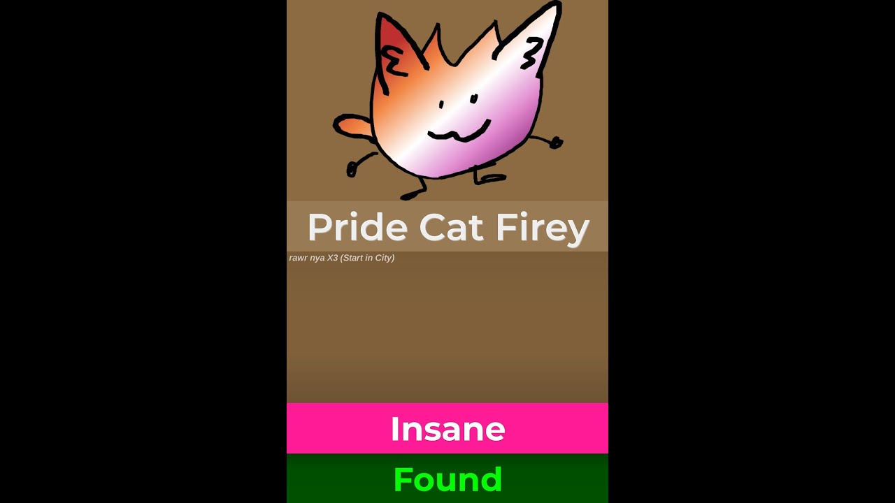 How to get Pride Cat Firey in Find the bfb Characters - YouTube