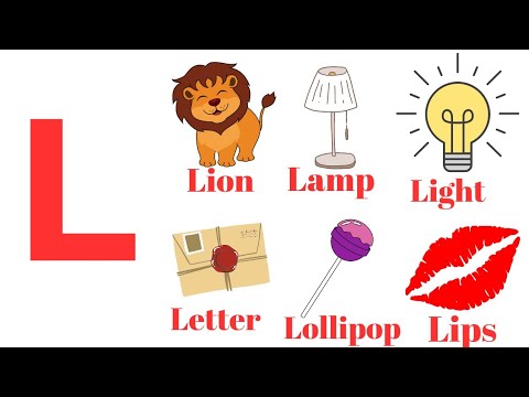 Letter L words for kids/L letter words/ Words start with letter L/L ...