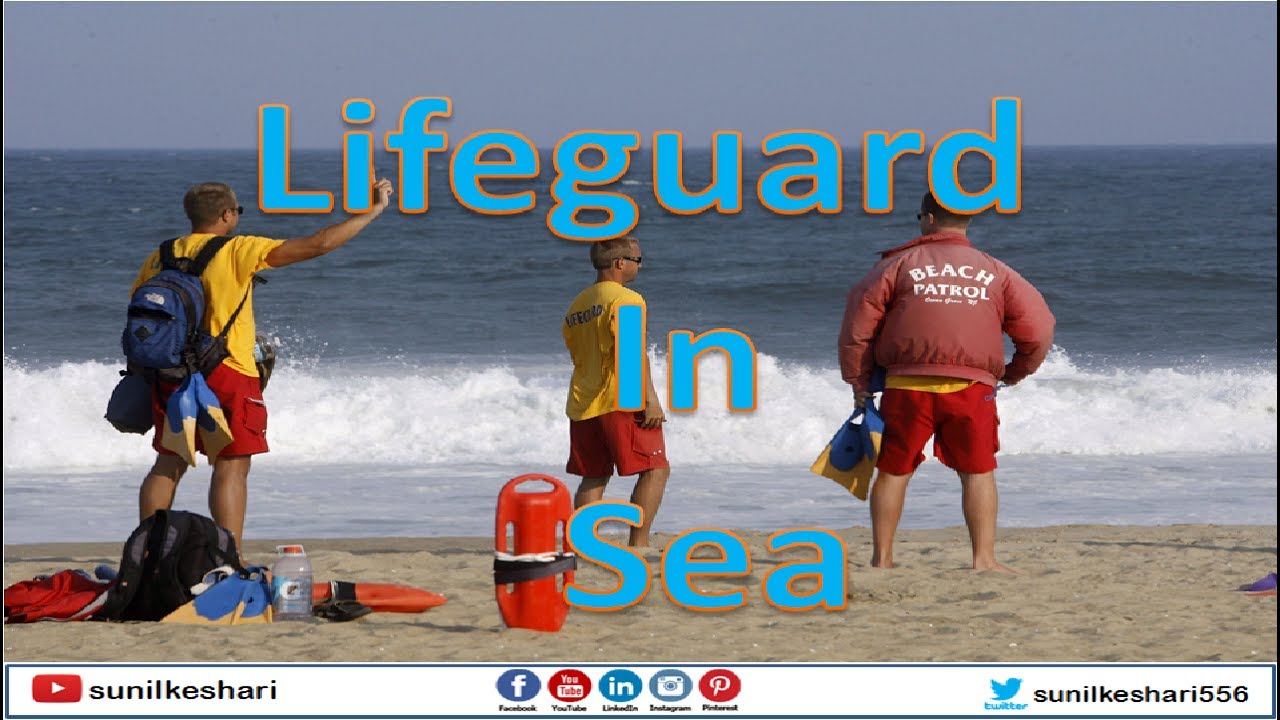 lifeguard in sea - YouTube