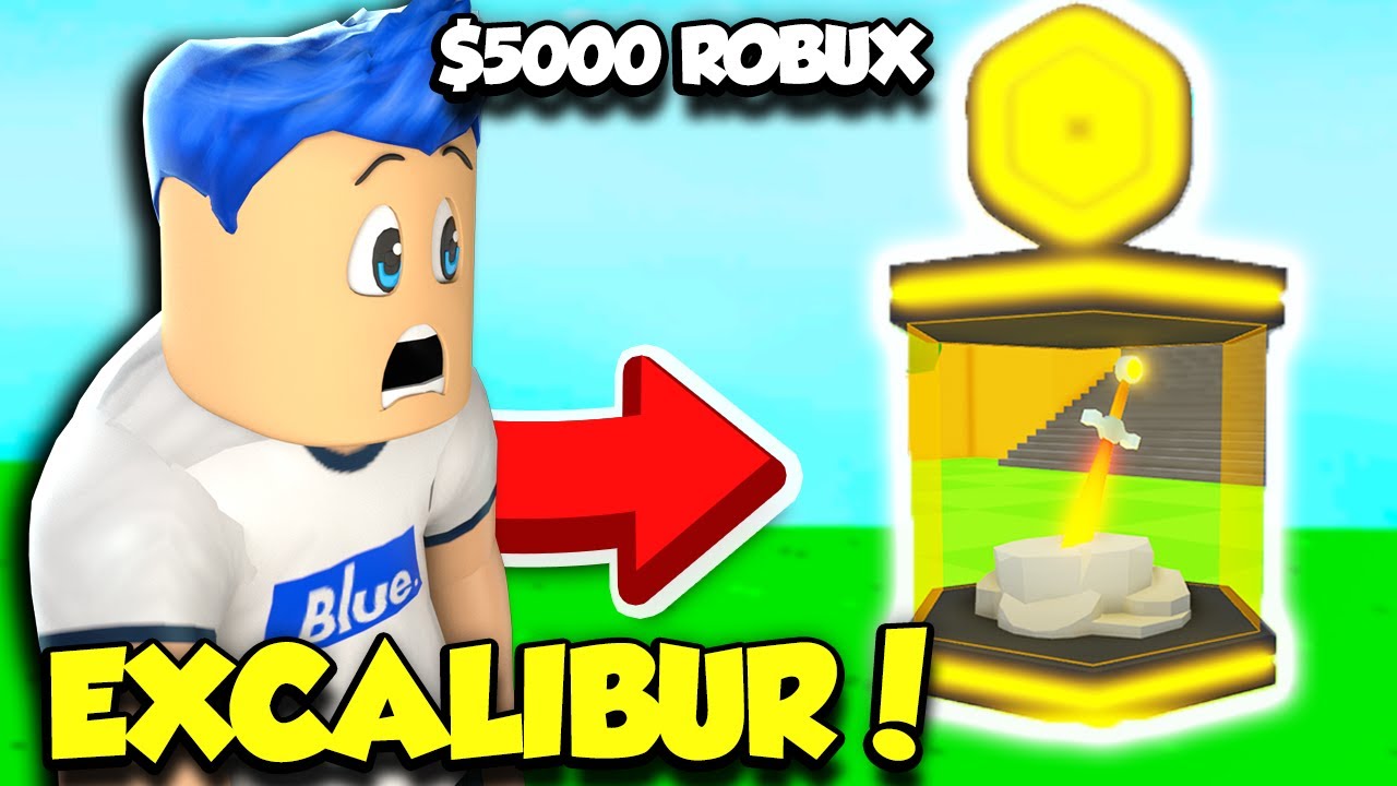 So I Bought The $5000 ROBUX EXCALIBUR SWORD In Tapping Simulator And ...