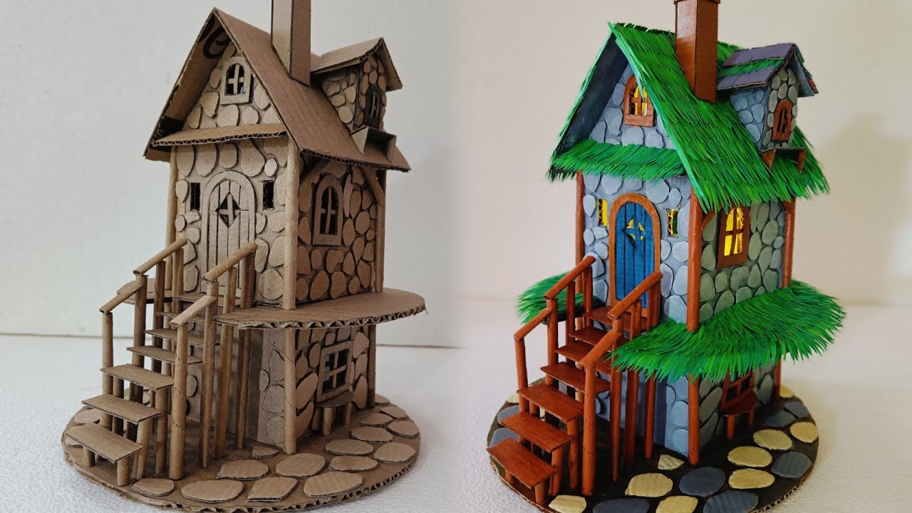 Creative Cardboard House | Transforming Cardboard into a Fairytale ...