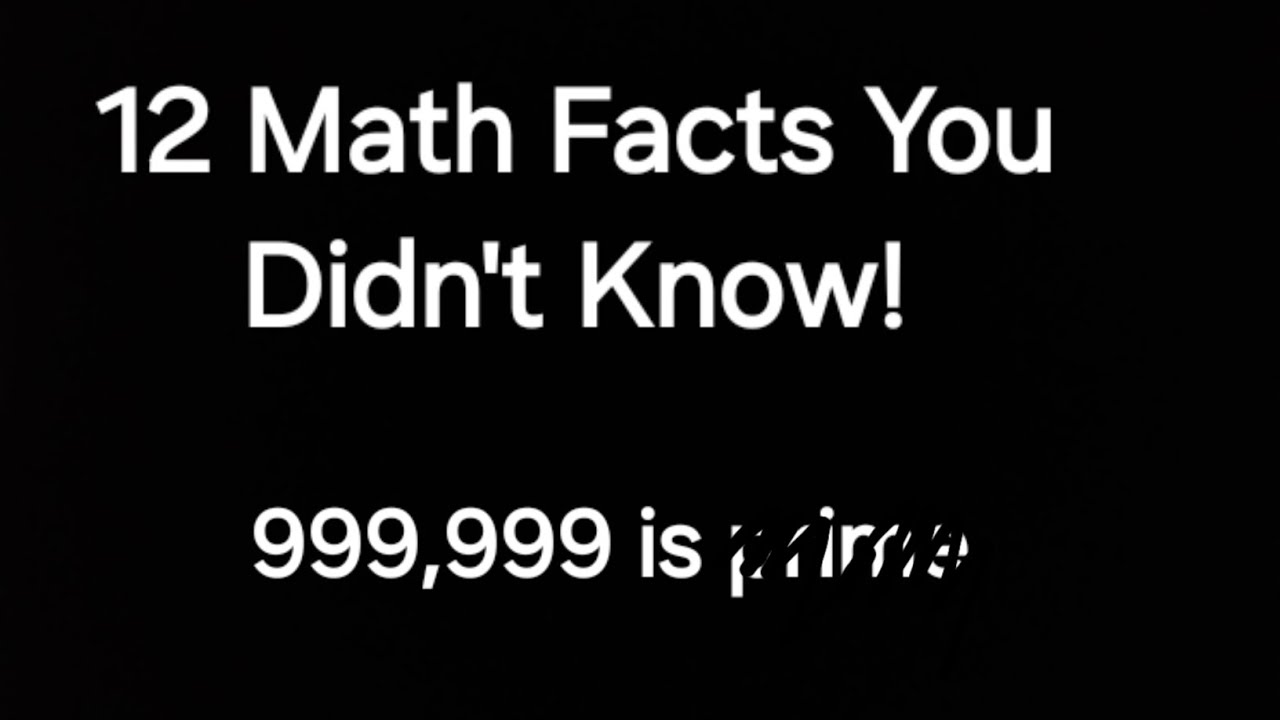 12 Math Facts That Can Surprise Experts! - YouTube