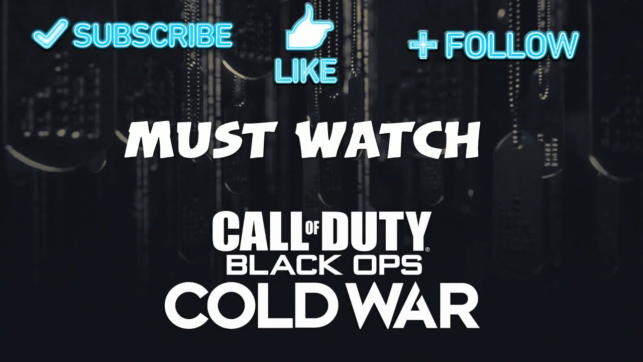 Call Of Duty Black Ops Cold War PS4 Early Access *My Best Editing ...