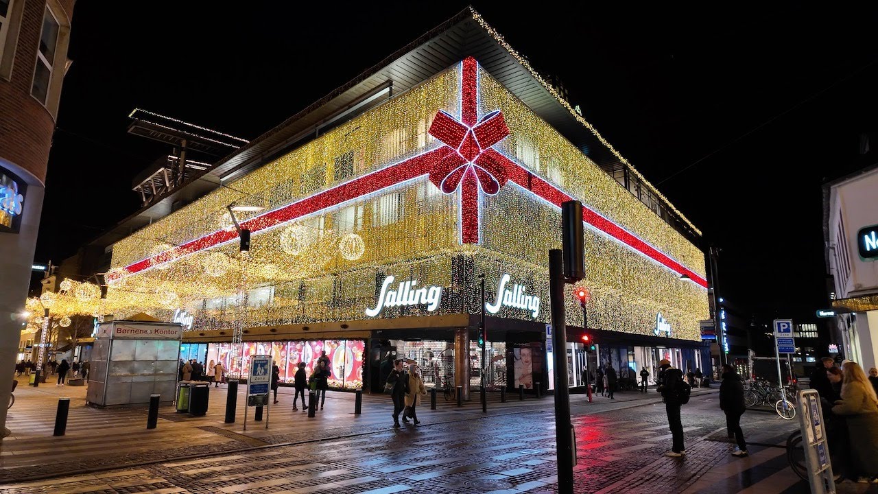 Nordic Christmas Walk - Aarhus, Denmark 4K HDR - YouTube