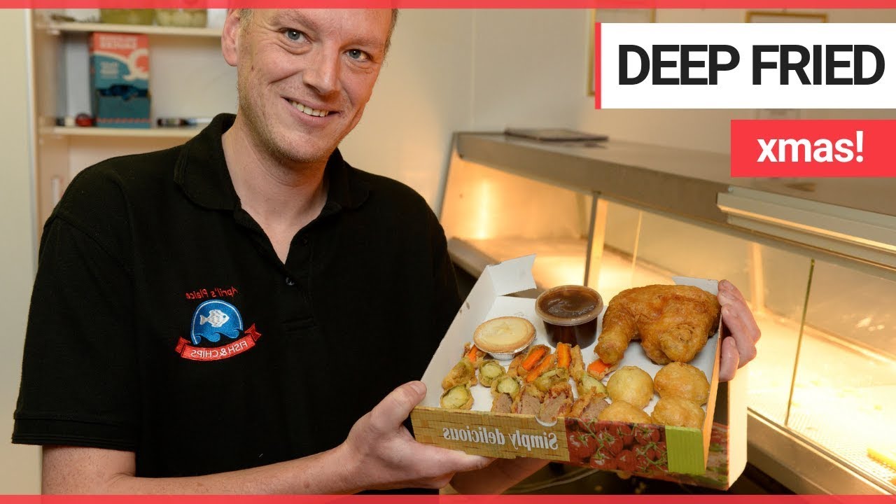 A takeaway creates deep-fried Christmas dinner | SWNS TV - YouTube