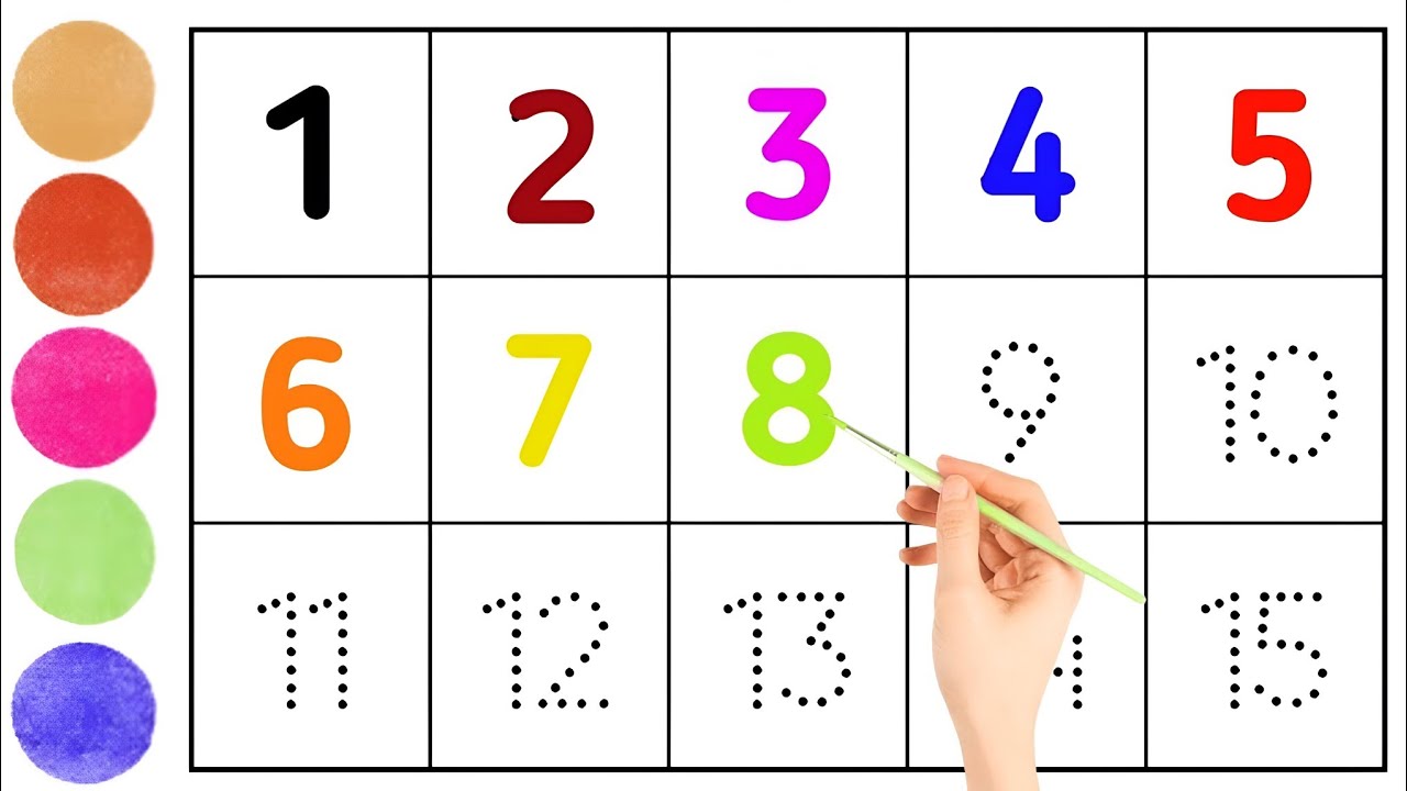 Learn Shapes, Numbers, colors for kids | Counting 1 to 100, count 123 ...