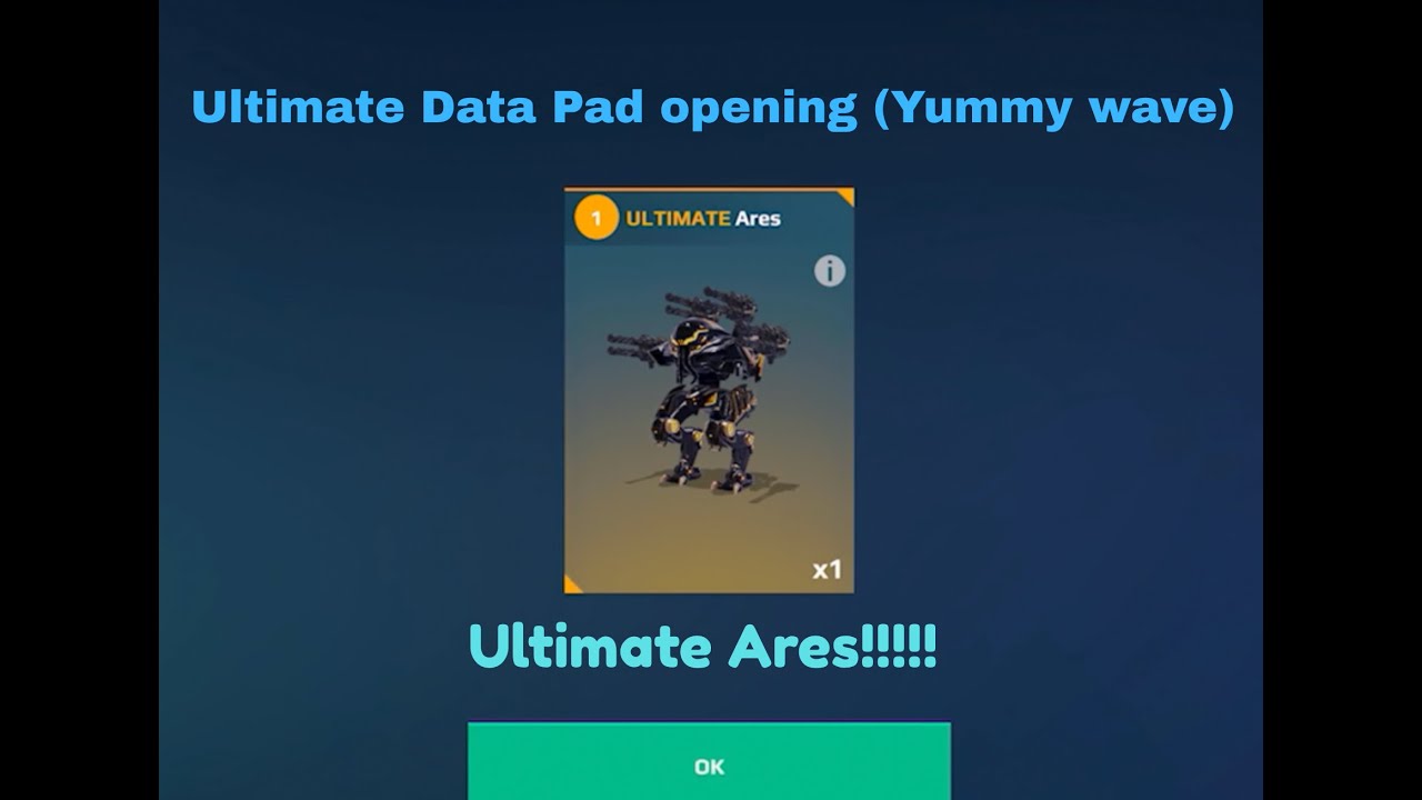 Getting Ultimate Ares from UE Data Pad!!! - YouTube