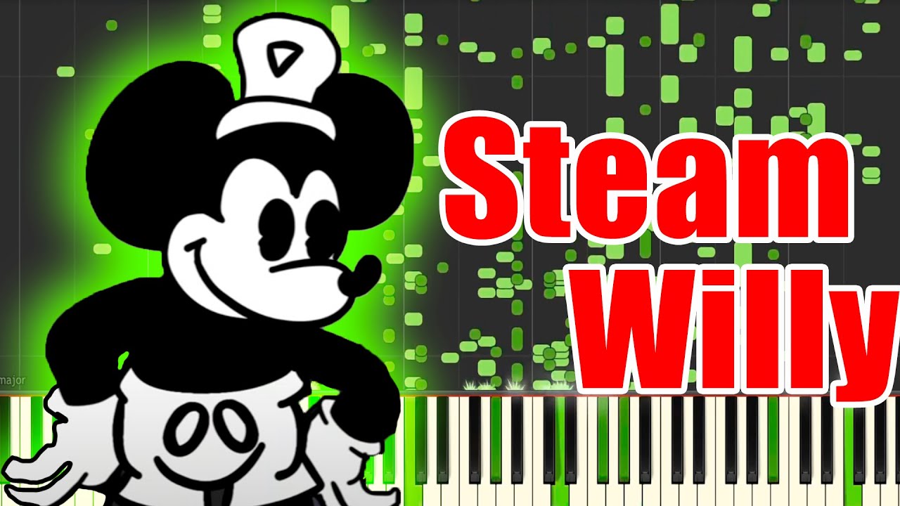 Steam Willy - FNF VS Treasure Funkin MIDI | Steam Willy Piano sound ...